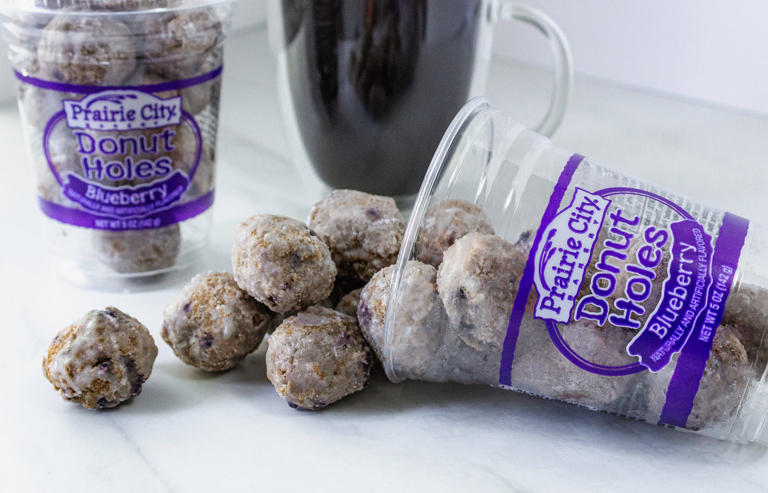 Donut Hole Cups Blueberry | Prairie City Bakery