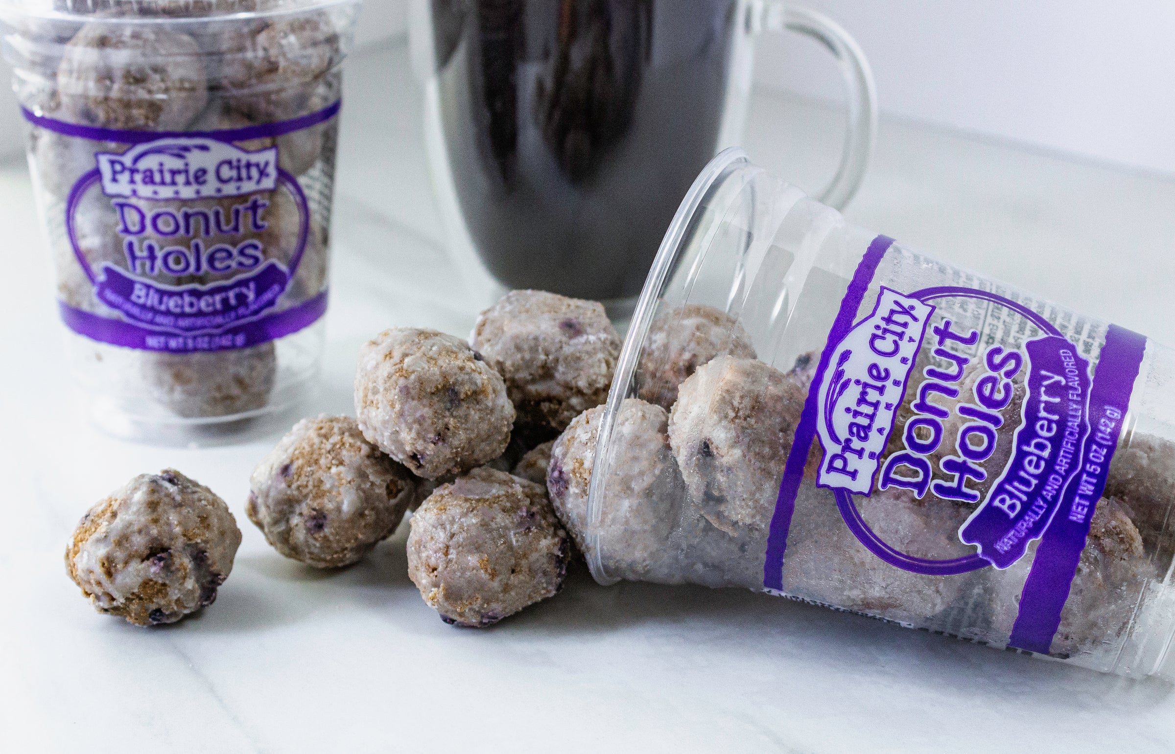 Donut Hole Cups Blueberry | Prairie City Bakery