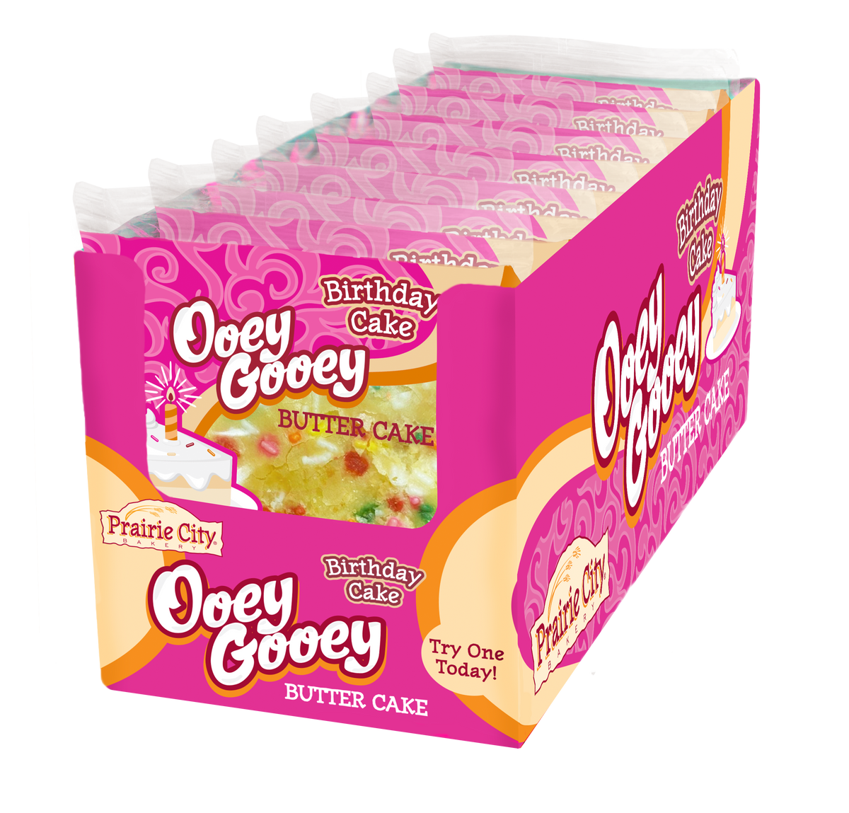Ooey Gooey Butter Cake Birthday Cake | Prairie City Bakery
